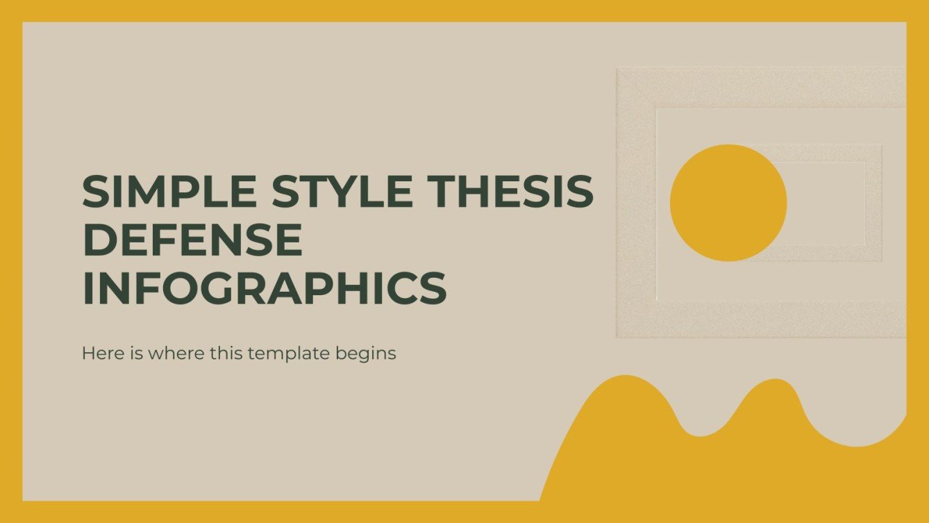 Simple Style Thesis Defense Infographics Template