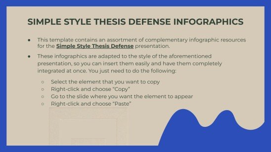 Simple Style Thesis Defense Infographics Template