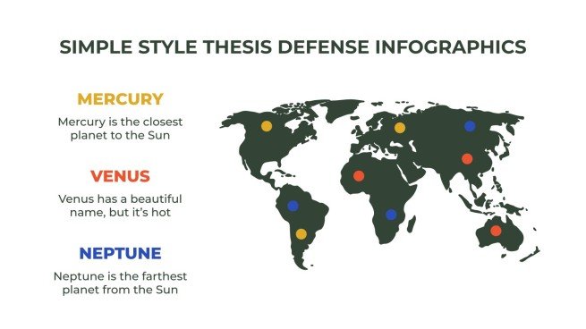 Simple Style Thesis Defense Infographics Template