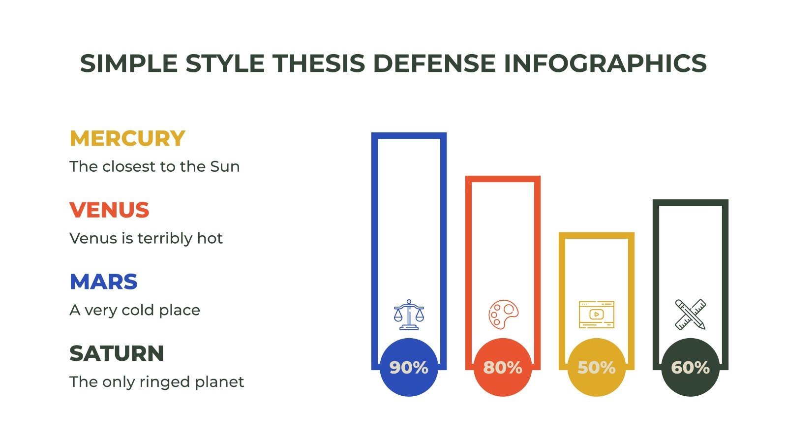 Simple Style Thesis Defense Infographics Template