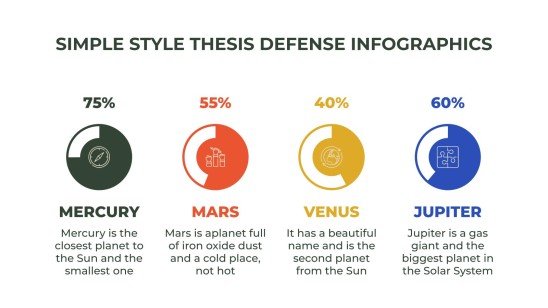 Simple Style Thesis Defense Infographics Template
