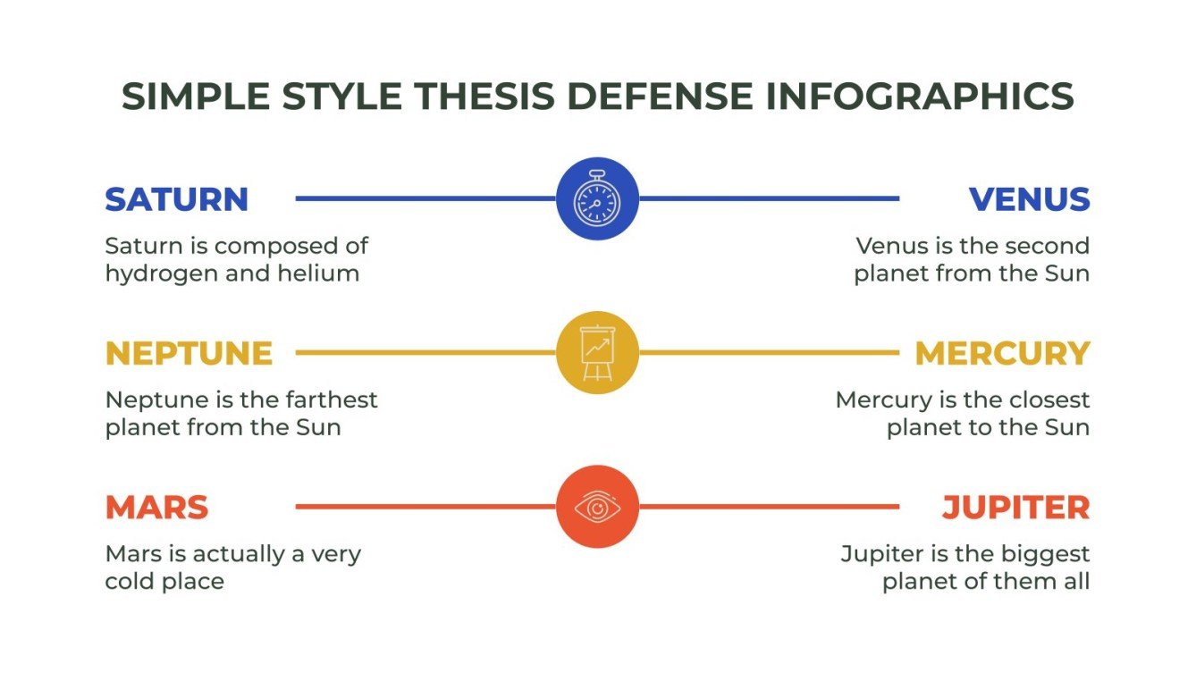 Simple Style Thesis Defense Infographics Template
