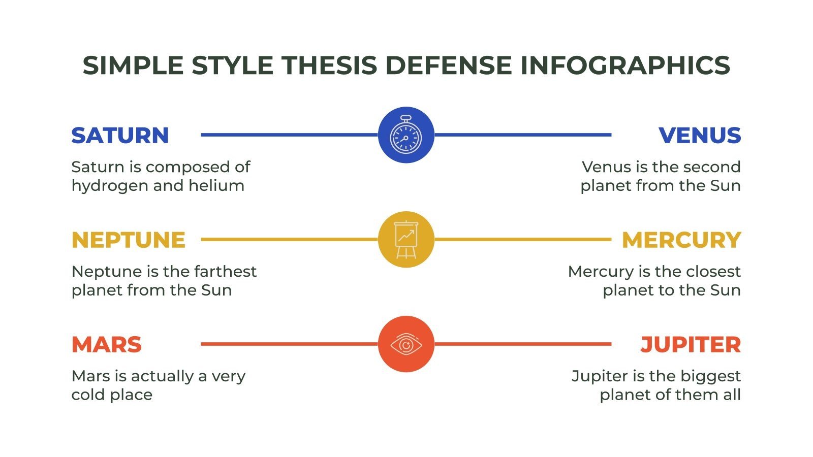 Simple Style Thesis Defense Infographics Template