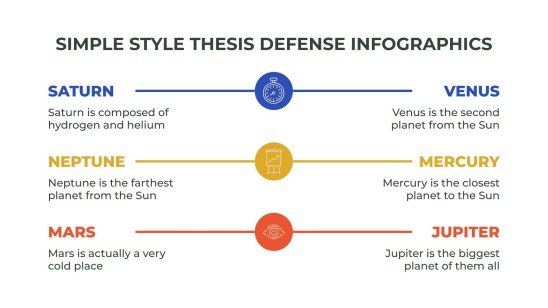 Simple Style Thesis Defense Infographics Template