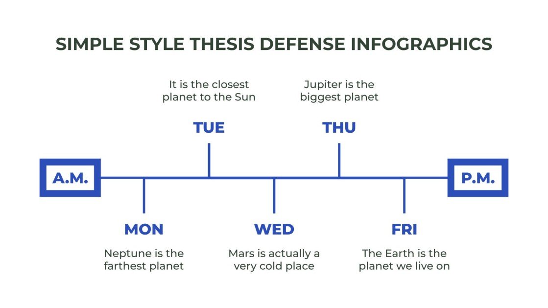 Simple Style Thesis Defense Infographics Template