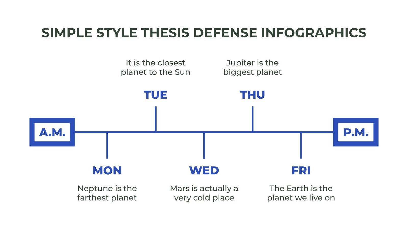 Simple Style Thesis Defense Infographics Template