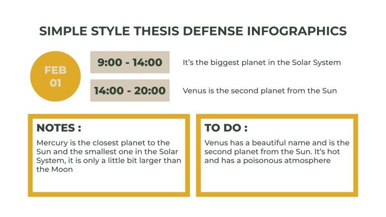 Simple Style Thesis Defense Infographics Template