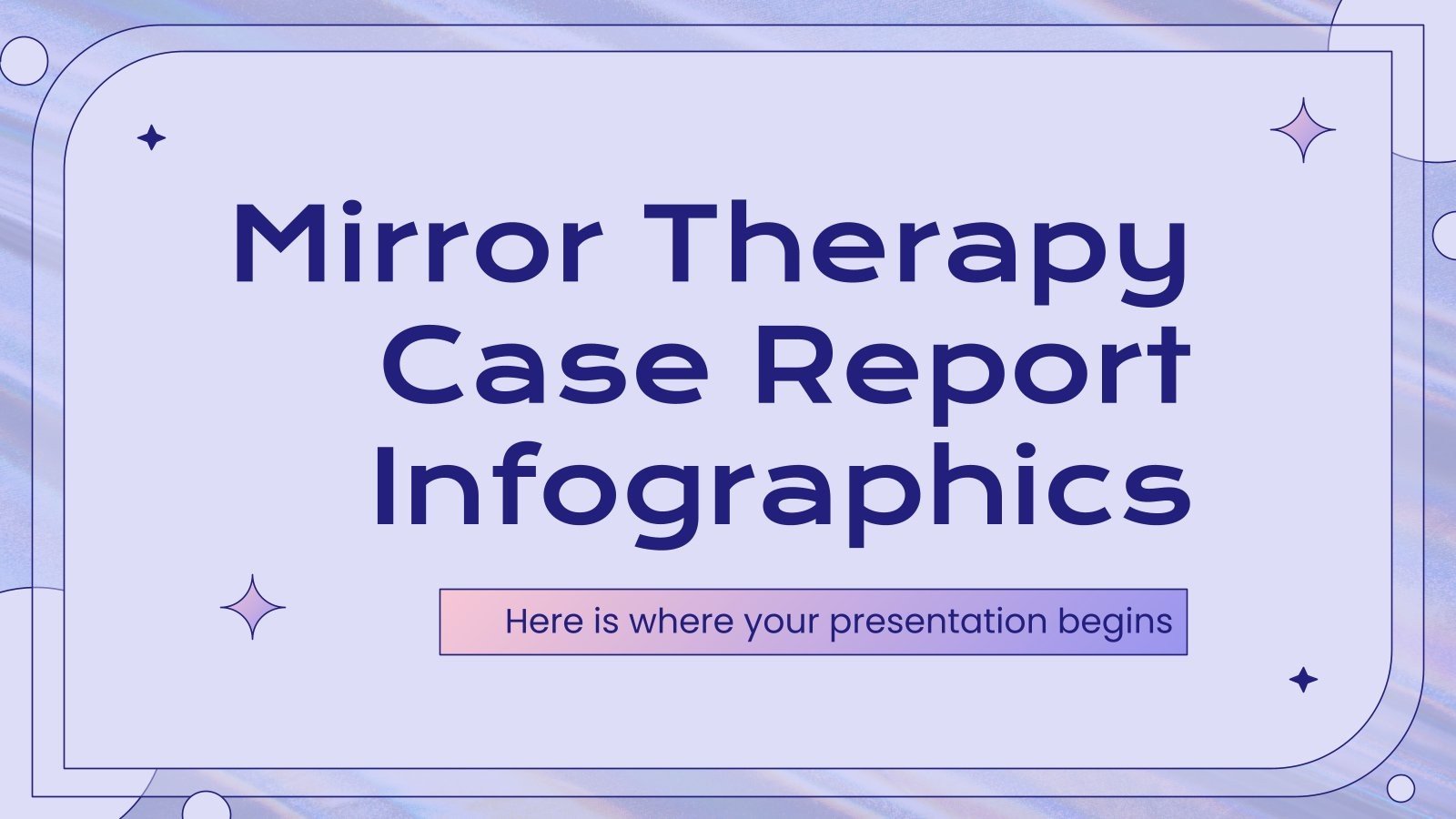 Mirror Therapy Case Report Infographics Presentation