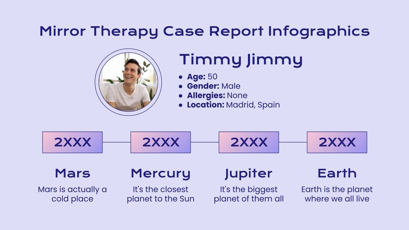 Mirror Therapy Case Report Infographics Presentation