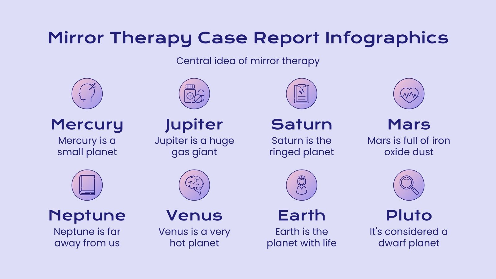 Mirror Therapy Case Report Infographics Presentation