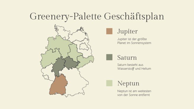 Greenery Palette Business Plan Infographics Presentation
