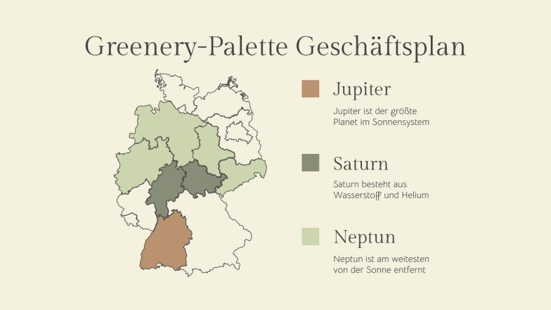 Greenery Palette Business Plan Infographics Presentation