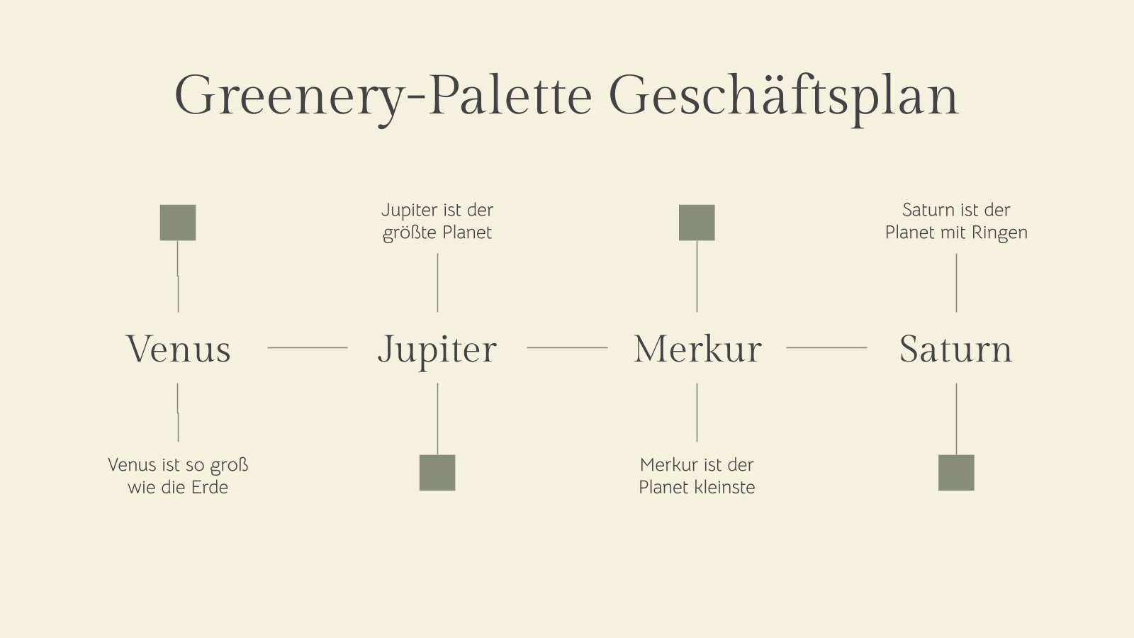 Greenery Palette Business Plan Infographics Presentation