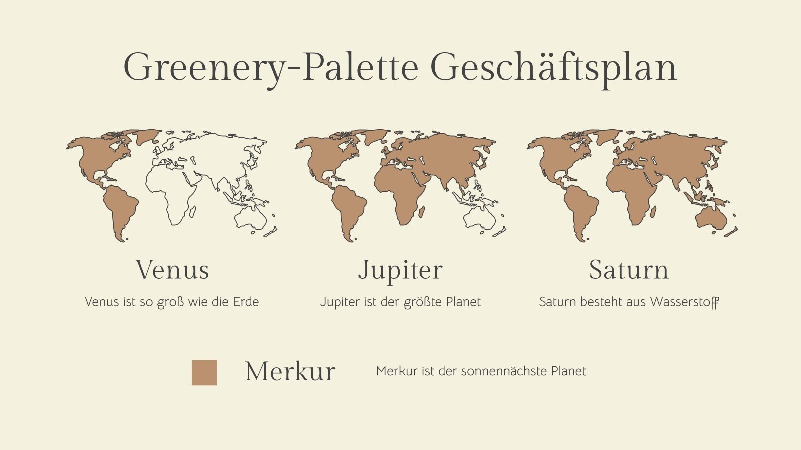 Greenery Palette Business Plan Infographics Presentation