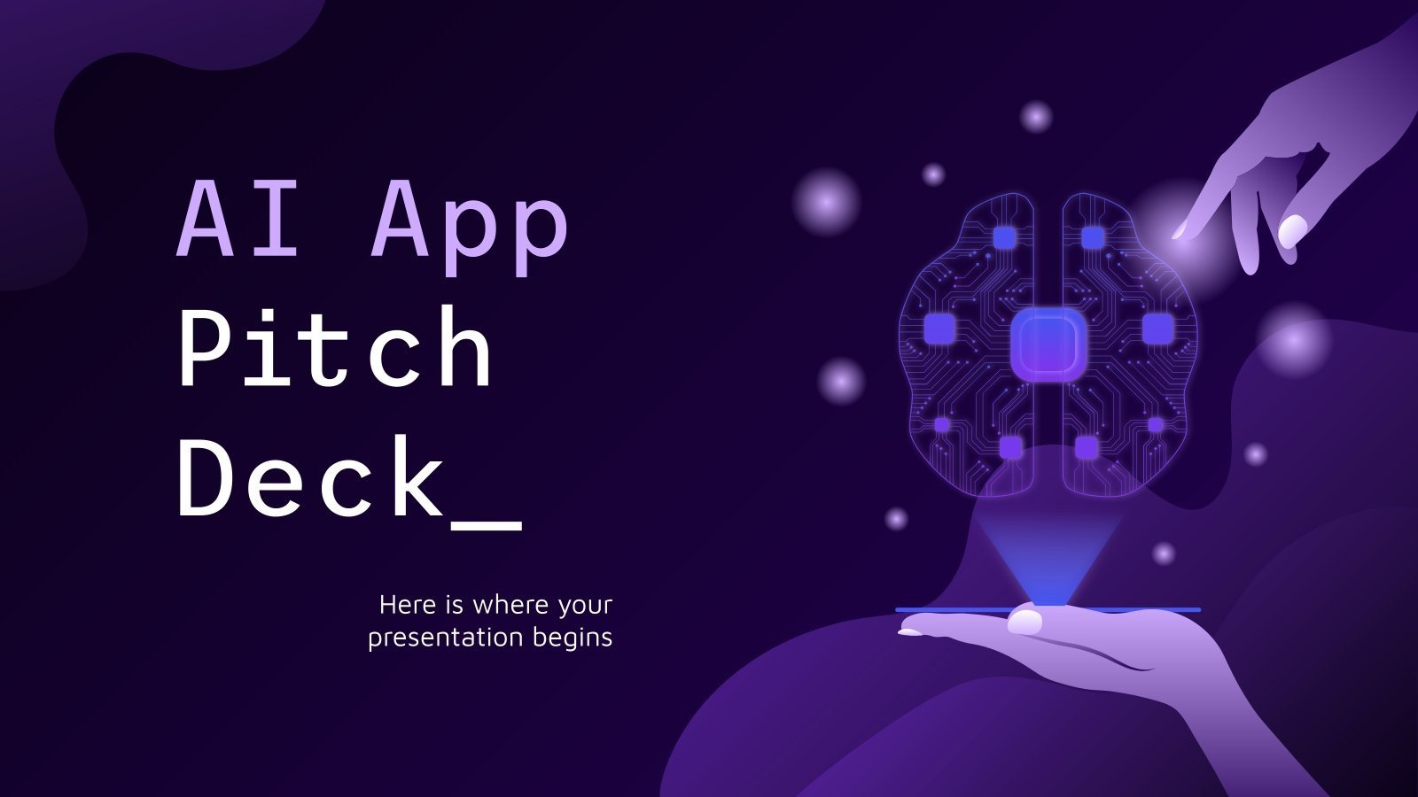 AI App Pitch Deck | Google Slides & PowerPoint template