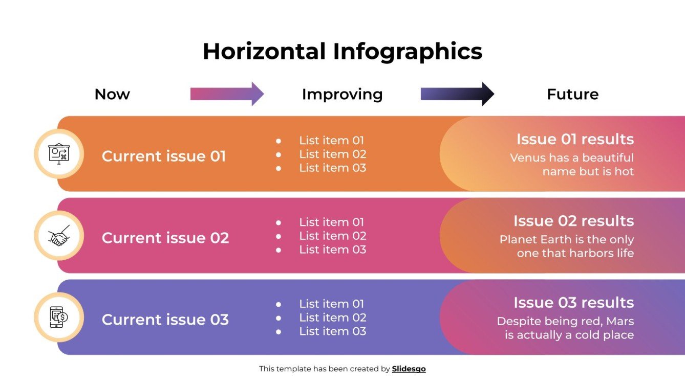 Horizontal Infographics Template
