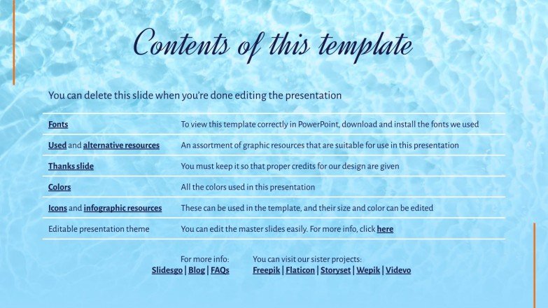 Water Slides Presentation