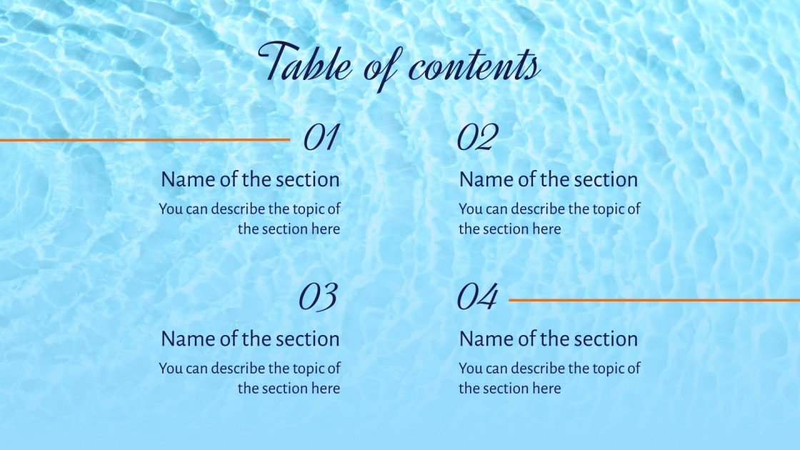 Water Slides Presentation