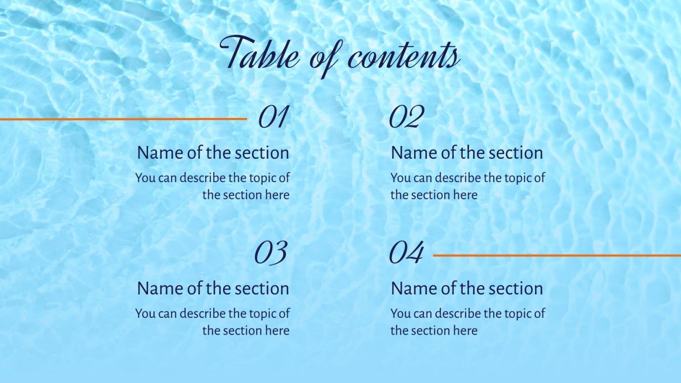 Water Slides Presentation