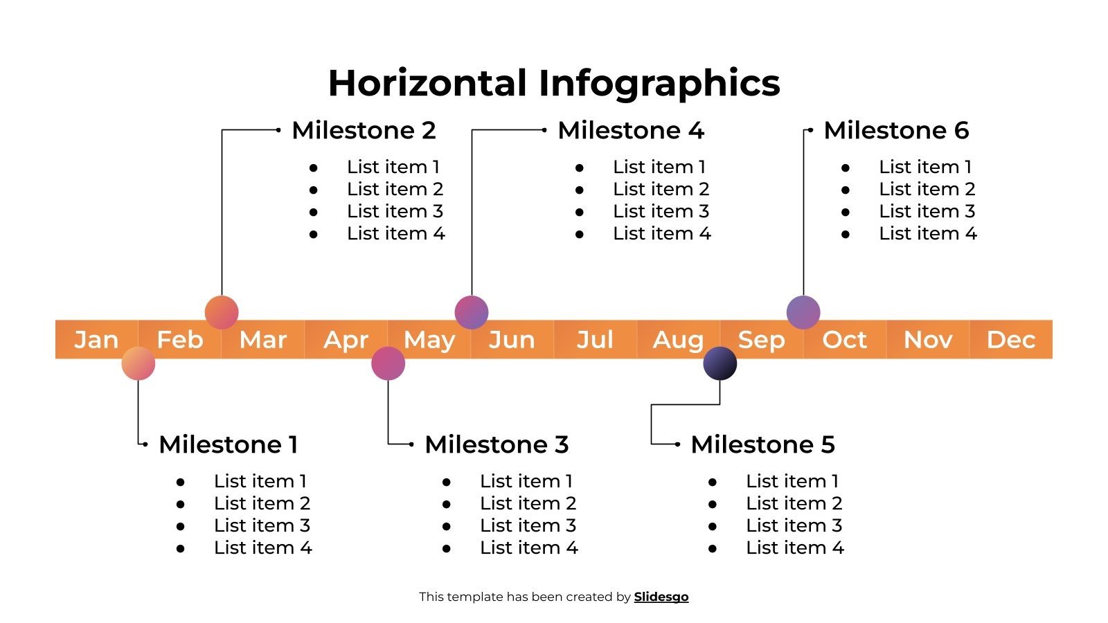 Horizontal Infographics Template