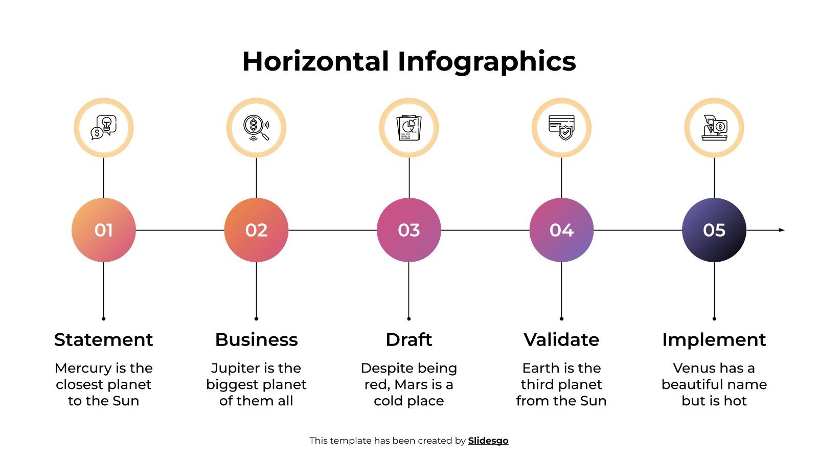 Horizontal Infographics Template