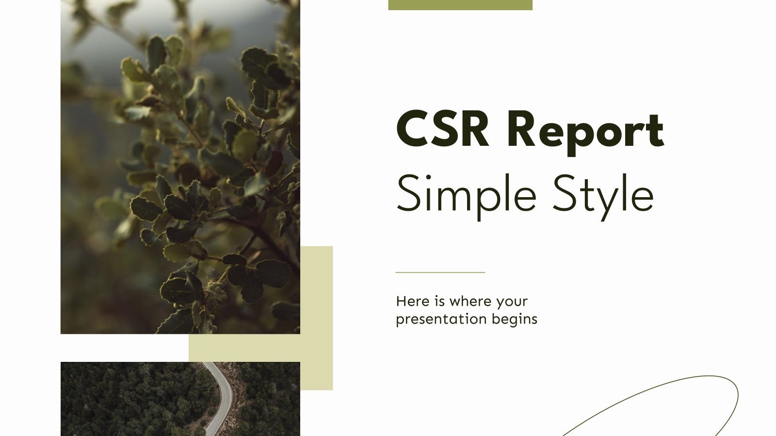 CSR Report Simple Style Presentation