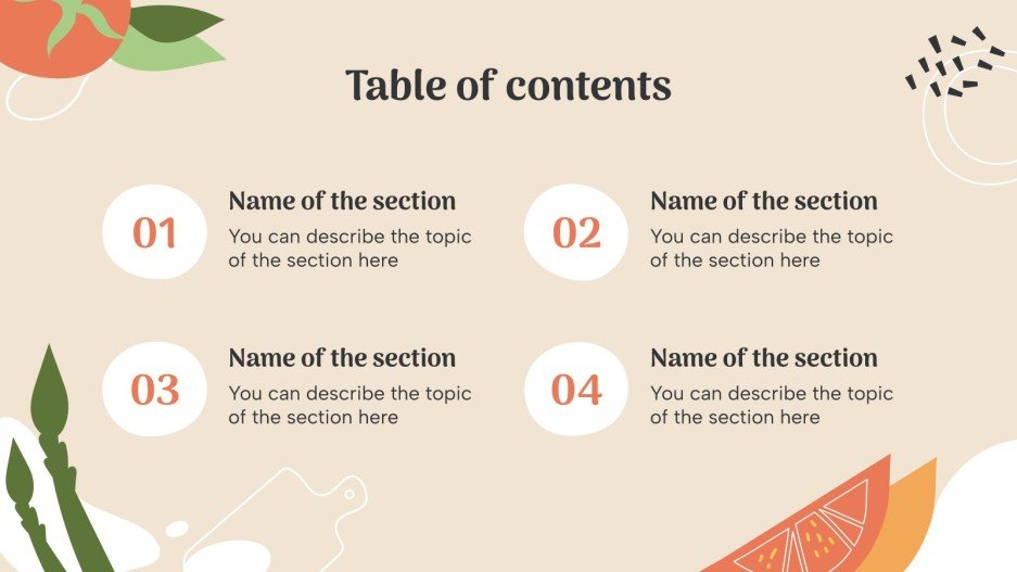 Food Slides Presentation