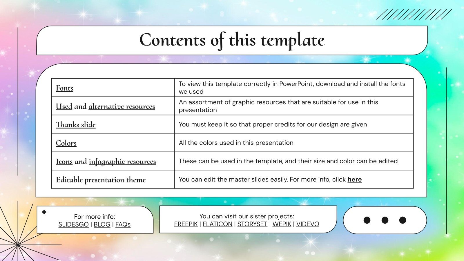 Gorgeous Rainbow Slides Presentation