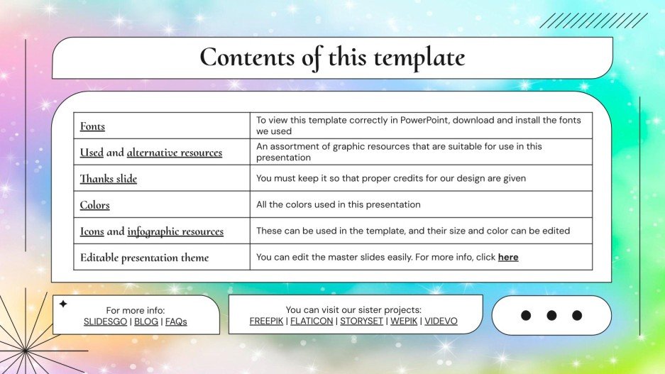 Gorgeous Rainbow Slides Presentation