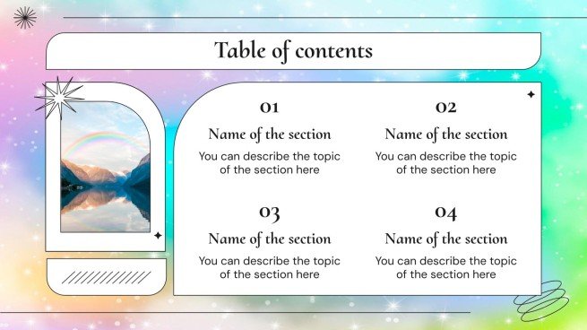 Gorgeous Rainbow Slides Presentation