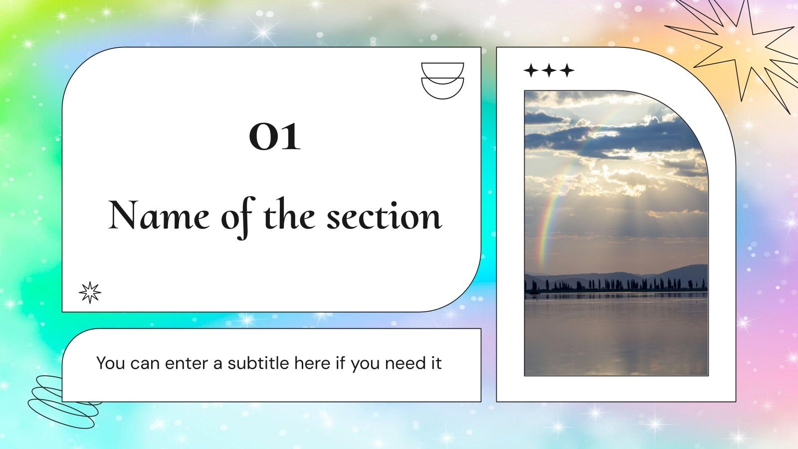 Gorgeous Rainbow Slides Presentation