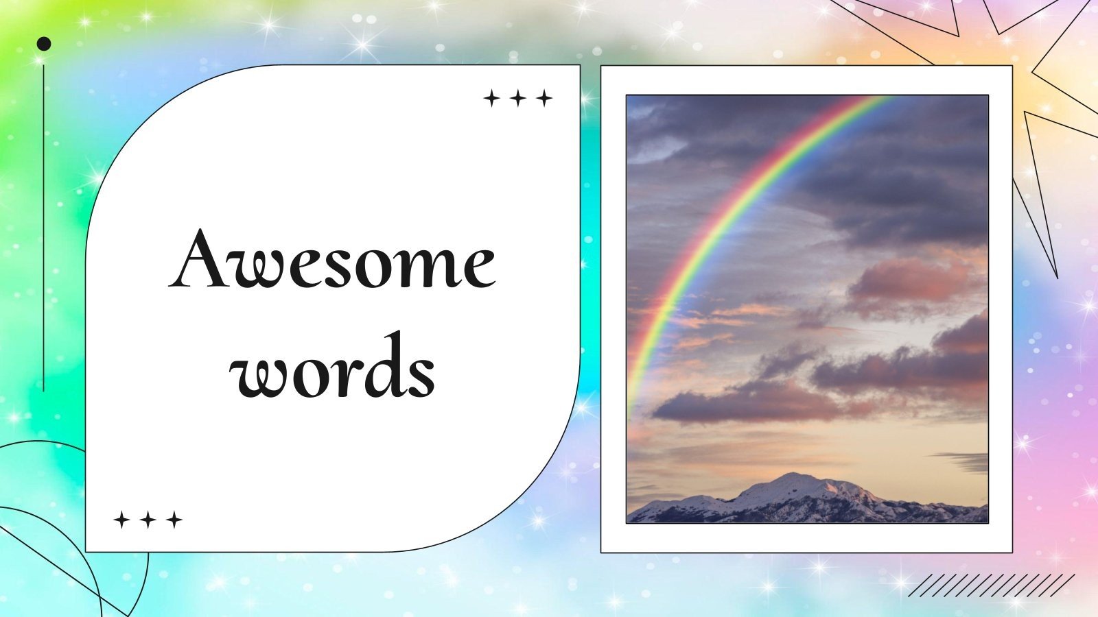 Gorgeous Rainbow Slides Presentation