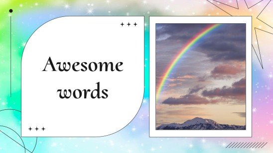 Gorgeous Rainbow Slides Presentation