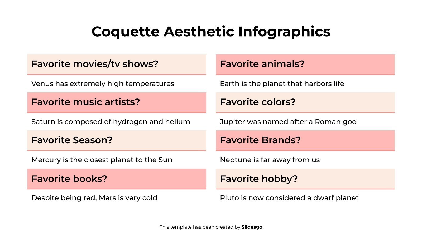Plantilla Infografía estética coqueta