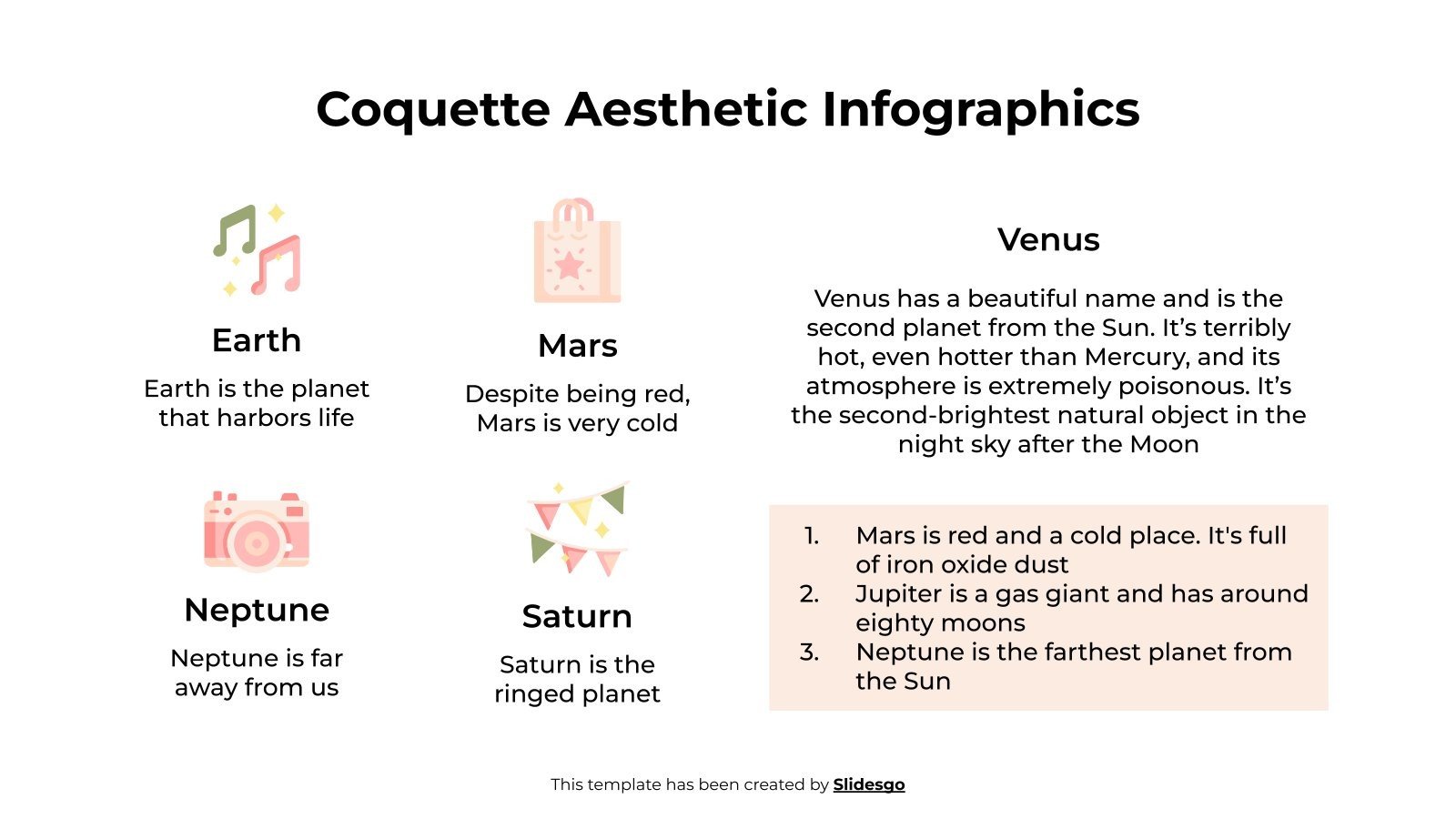 Plantilla Infografía estética coqueta