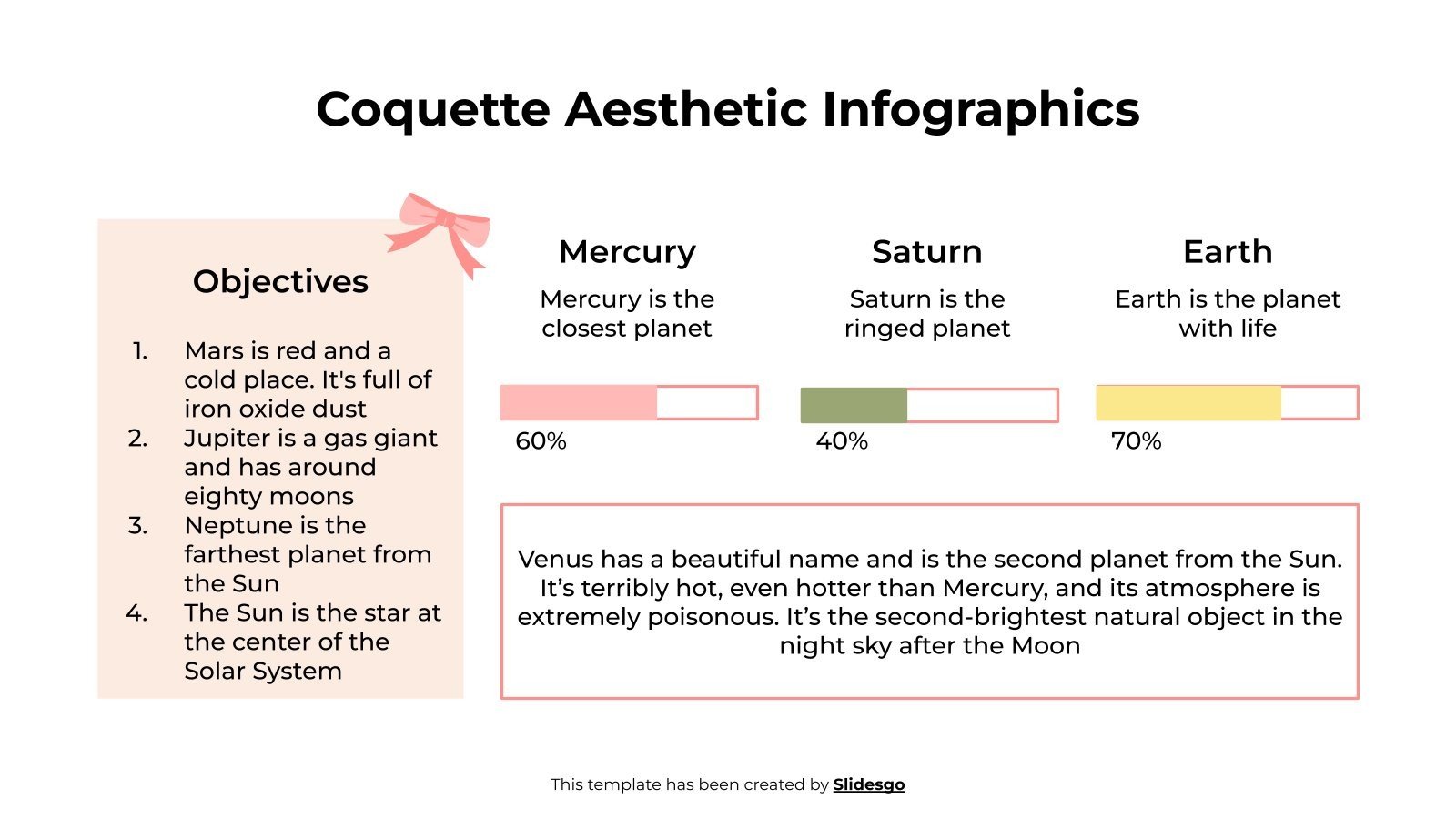 Coquette Aesthetic Infographics Template
