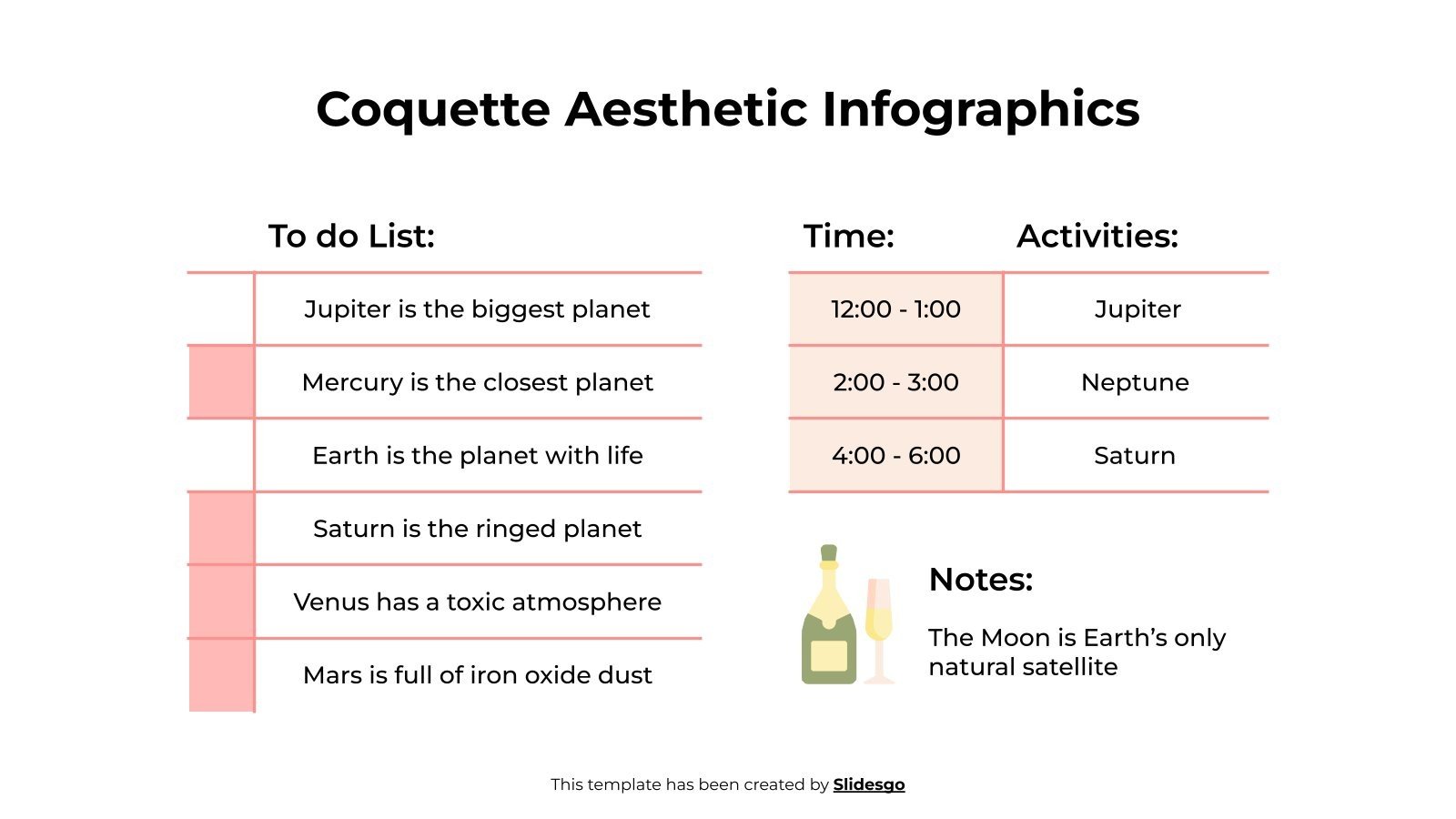 Coquette Aesthetic Infographics Template