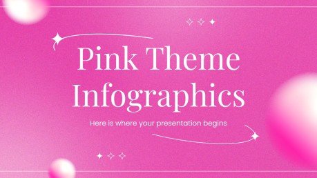 Pink Theme Infographics Template