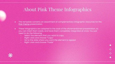Pink Theme Infographics Template