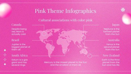 Pink Theme Infographics Template