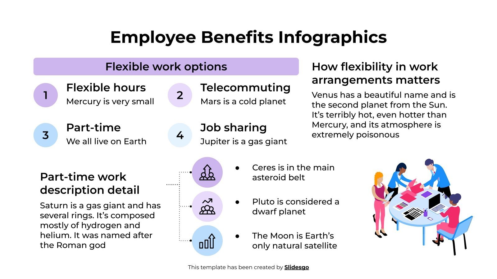 Employee Benefits Infographics Template