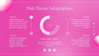 Pink Theme Infographics Template