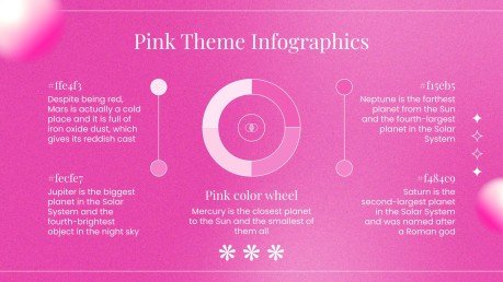 Pink Theme Infographics Template