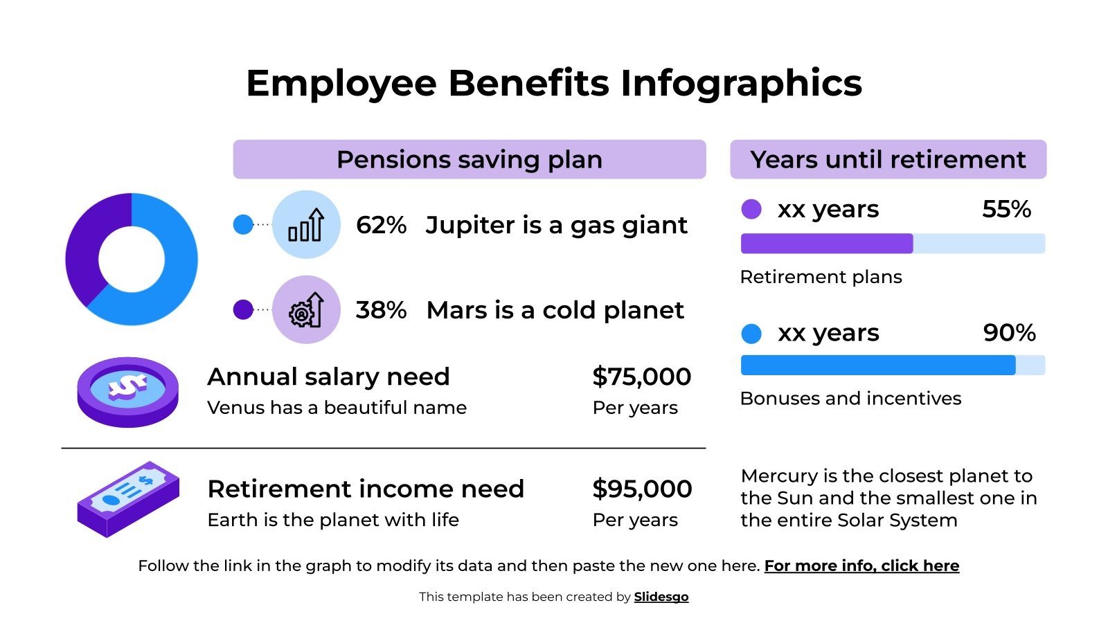 Employee Benefits Infographics Template