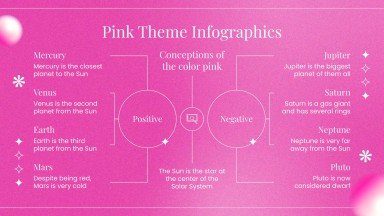 Pink Theme Infographics Template