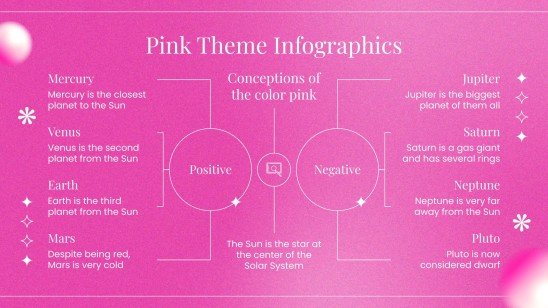 Pink Theme Infographics Template