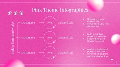 Pink Theme Infographics Template