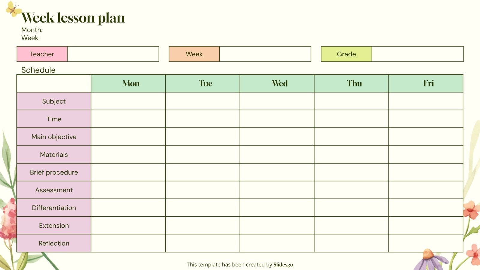 Esl Lesson Plan Presentation Template Presentation