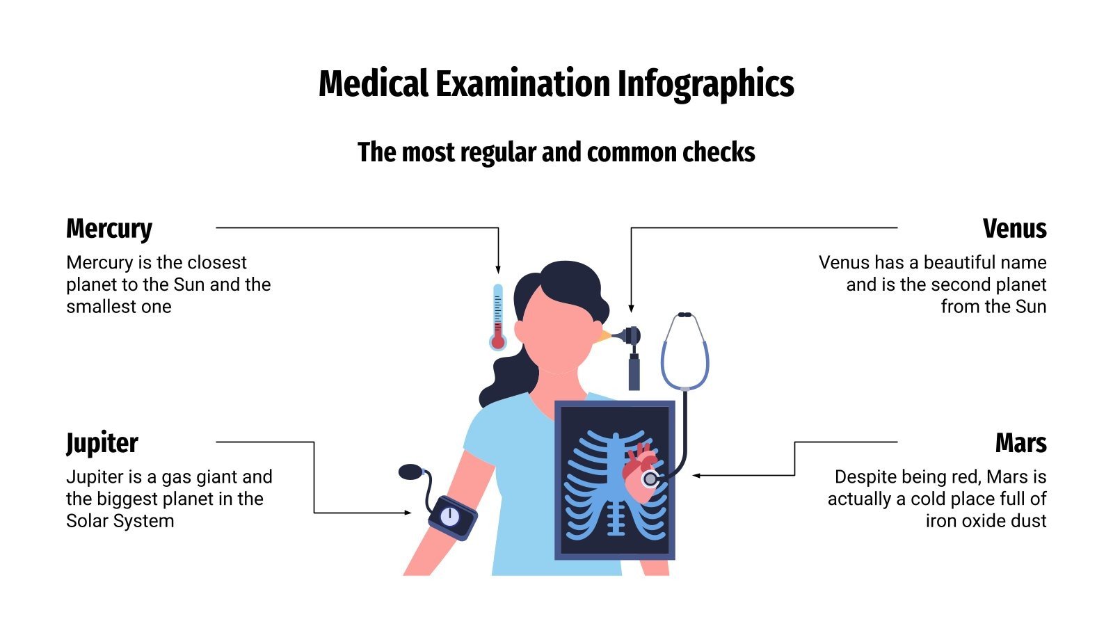 Medical Examination Infographics Template