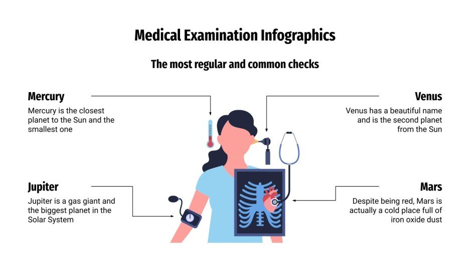 Medical Examination Infographics Template
